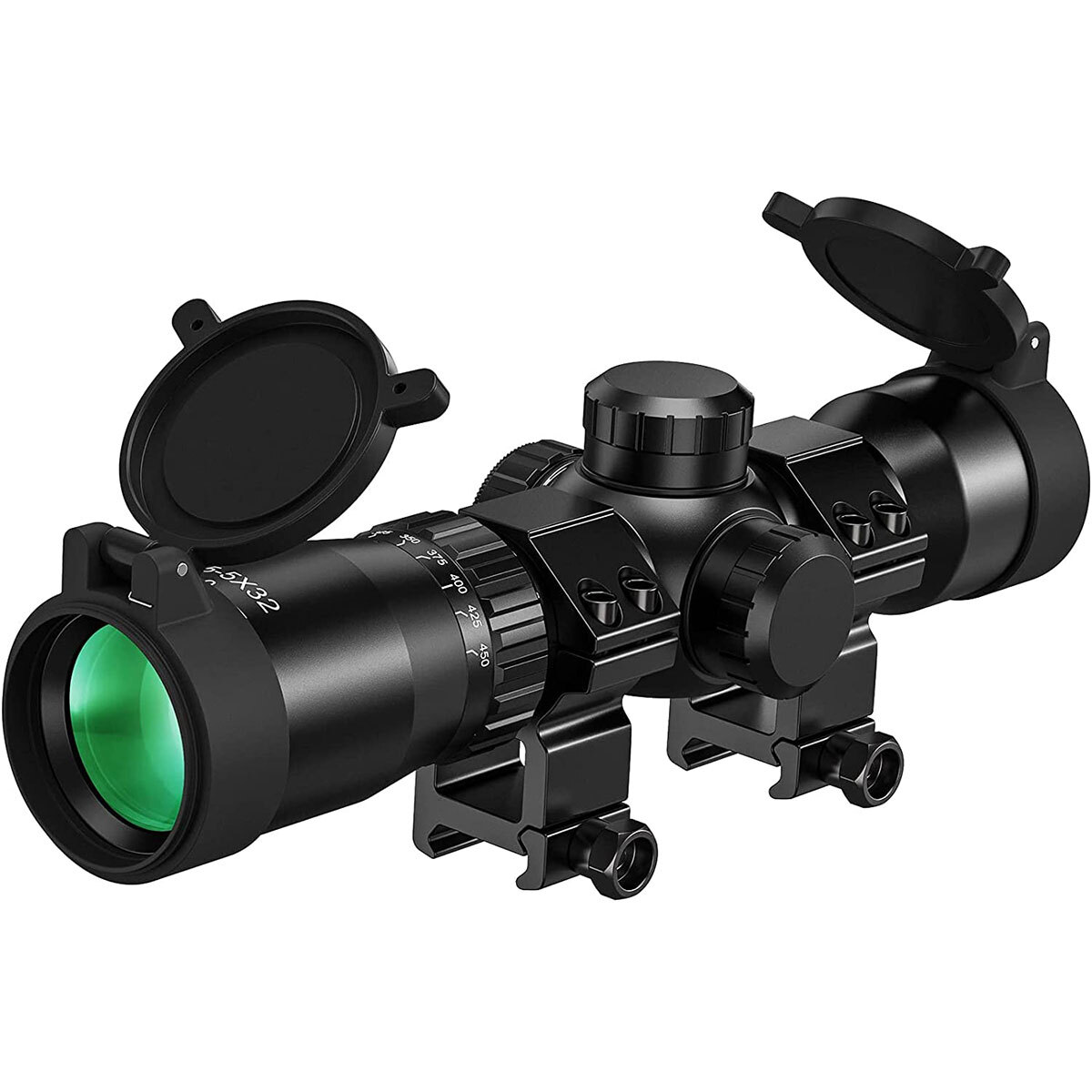 1.5-5x32 Crossbows Scope R & G Illuminated Ballistic Reticle Archery ...