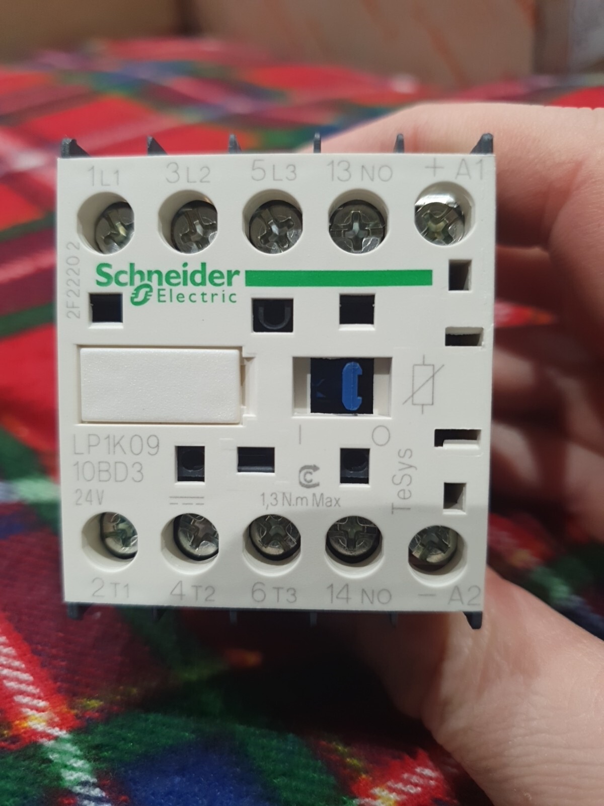 Schneider Electric LP1K0910BD 3 Pole Contactor -24V dc Coil, TeSys K ...