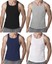 6 Pack Men Big and Tall Rib Ribbed Tank Top Underwear A-shirts | eBay