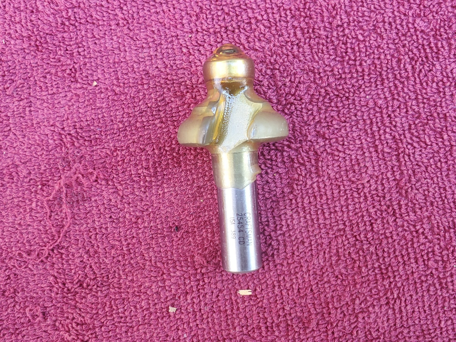 Craftsman Router Bit 25454 Carbide Cove & Bead 1/2" Shank - Made in USA ...