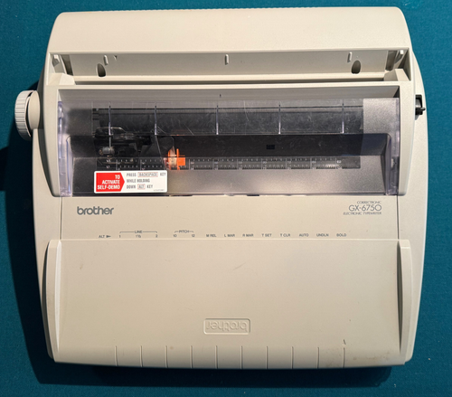 Vintage Brother GX-6750 Portable Daisy Wheel Electric Typewriter Tested ...