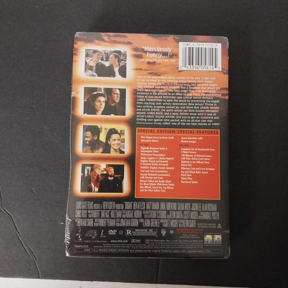 Dogma: Special Edition (2000, 2-disc DVD set) sealed 43396056145| eBay