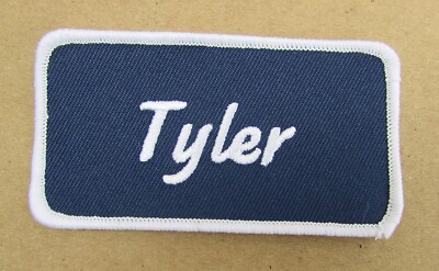 Name Tyler Patch Embroidered uniform patch New | eBay