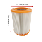 1 pcs VF8000 Pleated HEPA Filter for RIDGID Most 5-16 Gallon Wet Dry ...