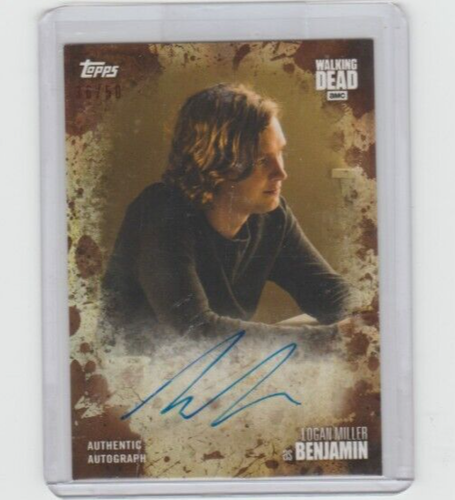 WALKING DEAD SEASON 7 LOGAN MILLER/BENJAMIN AUTOGRAPH CARD #/50!! | eBay