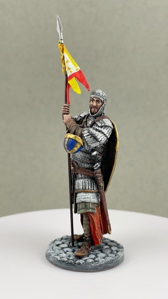 Norman Knight figure 54 mm, Painted tin toy soldier, Medieval Knight ...