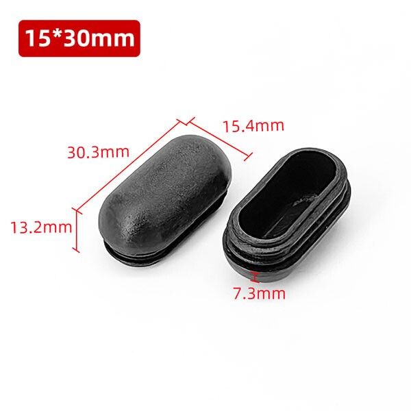 Oval Oblong Plastic Tubes End Caps Bungs Blanking Plugs Pipe Inserts ...