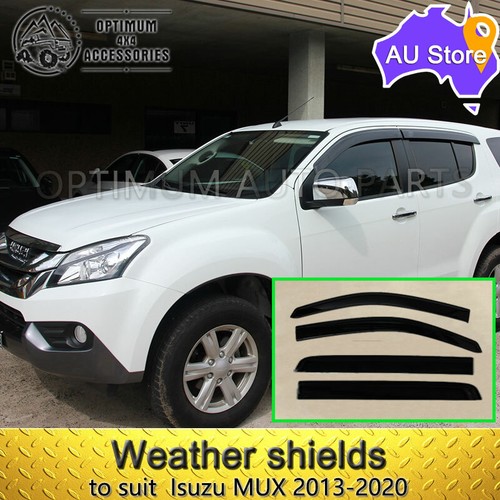 Premium Weathershield Window Visors Weather shields For Isuzu MUX MU-X ...