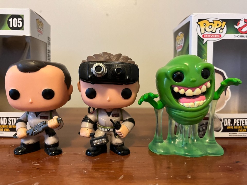 Peter Venkman, Ray Stantz, Slimer Funko Pop - LOOSE - Ghostbusters ...