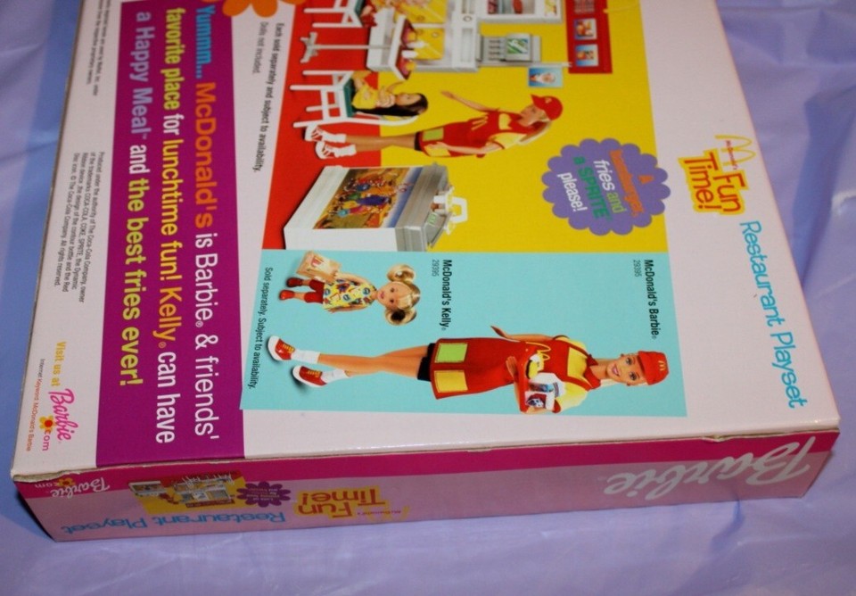 Barbie Fun Time! McDonald's Restaurant Playset VHTF Mattel # 88811 New ...