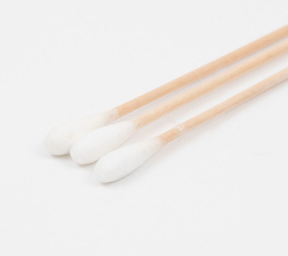 300PC Cotton Swab Q-Tip Cleaning Applicator Tips 6" Long Autoclavable ...