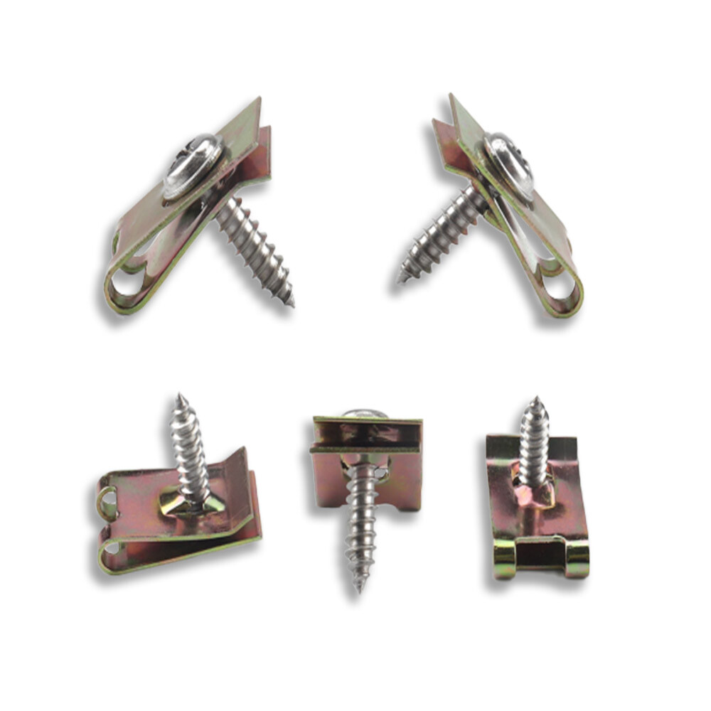 31390 - 170Pcs Stainless Steel Screw & U Nut/U Clip Assortment 6/8/10 ...