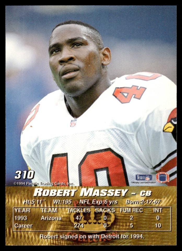 1994 Pacific Robert Massey Arizona Cardinals #310 | eBay