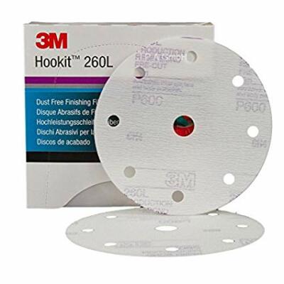 3M 62004 DISCO ABRASIVO HOOKIT 260L P800 150mm 6 FORI 1PZ CARTEGGIATURA ...