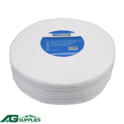Premium 95mm x 100M Electric Fence Poly Tape 8 SS & 2 Copper Equine ...