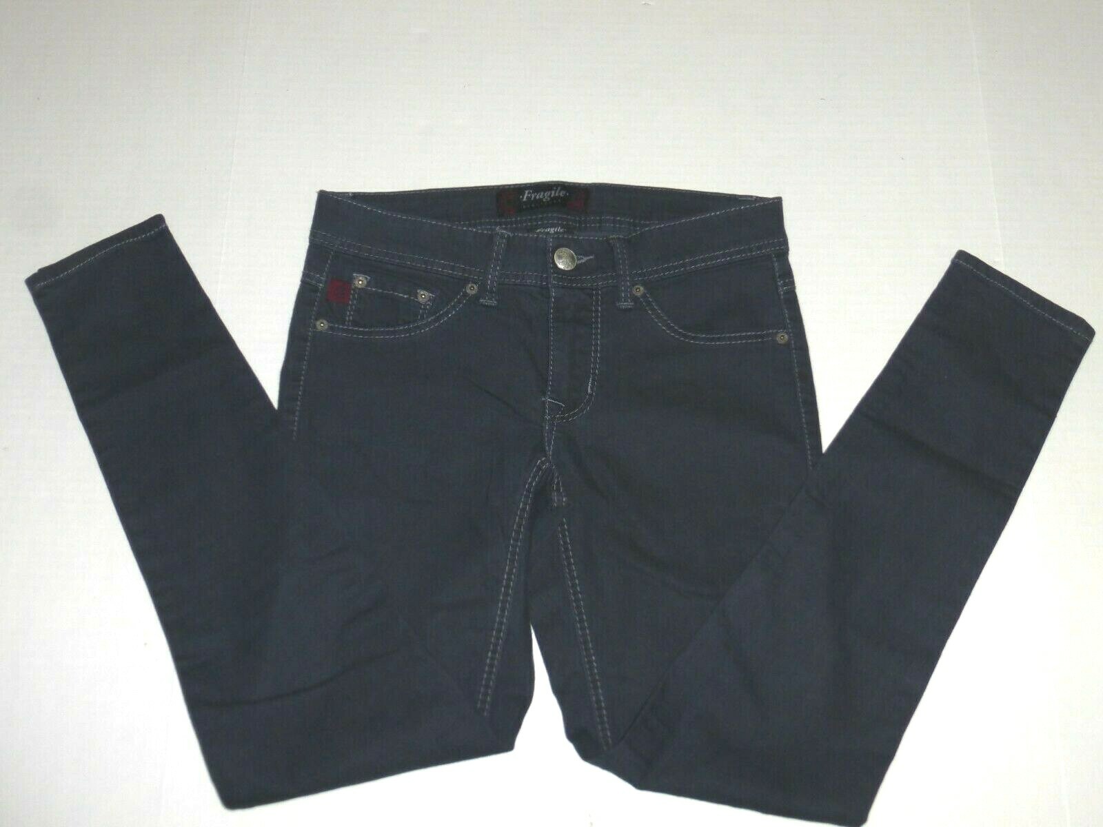 Fragile Blue Jeans Black Gray Pocket Stretchy Skinny Pant Jegging Women ...