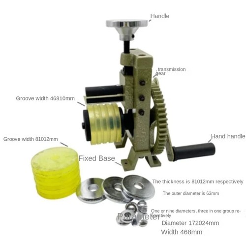 Hand Crank Bracelet Rounding and Rolling Machine Jewelry Tools Pressing ...