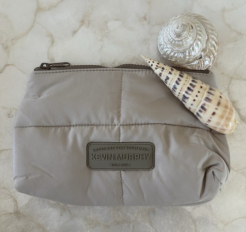 NEW Kevin Murphy Quilted Travel Cosmetic Make Up Bag Pouch Purse Zipper ...