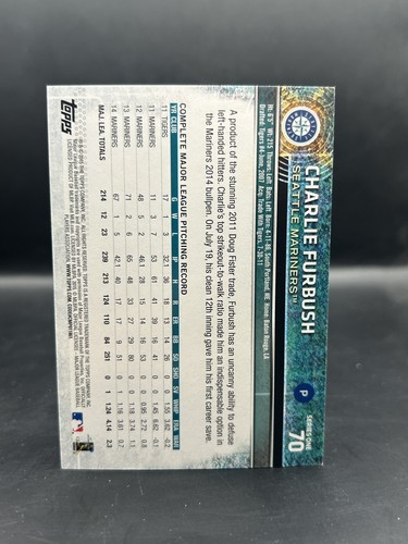 2015 Topps #70 Charlie Furbush Toys R US Purple | eBay