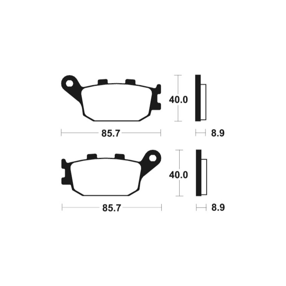 Plaquettes de Frein Arrière TECNIUM MR157 Pour YAMAHA XJ6 | eBay