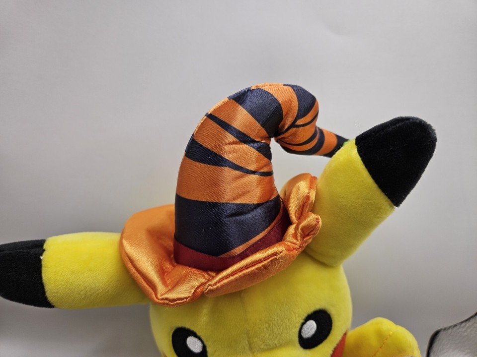 Wicked Cool Halloween Pokémon Plush Pikachu wearing Witch Costume Hat ...