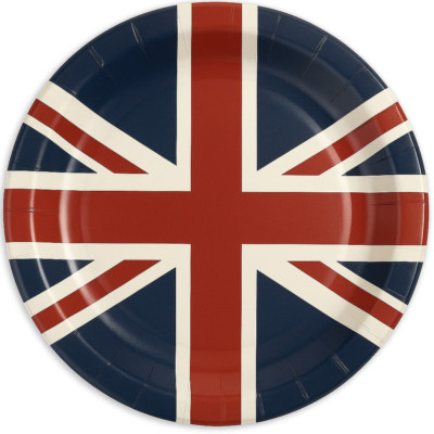 Union Jack Paper Plates: GB Flag Party Tableware Disposable Party ...