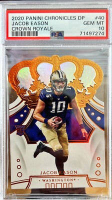 Jacob Eason 2020 Chronicles Crown Royals Bronze RC PSA 10 GEM MINT | eBay