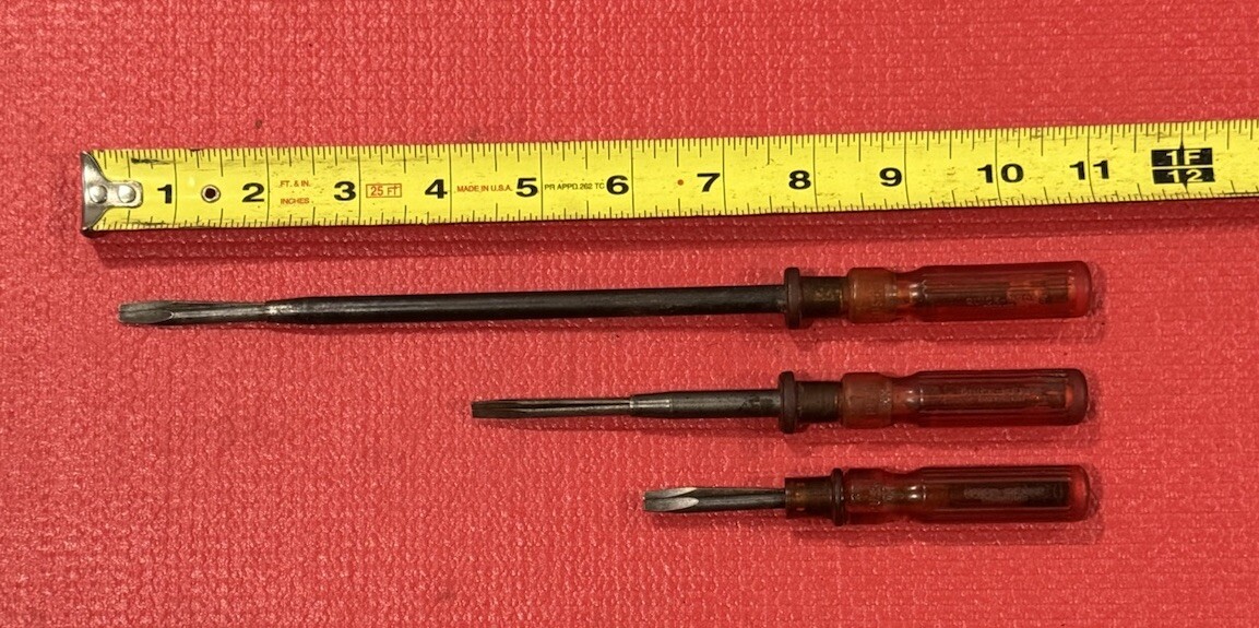 Vintage Quick-Wedge 3 PC screw-starters, slot-head screwdriver set Made ...
