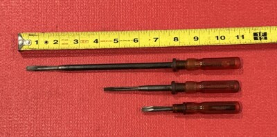 Vintage Quick-Wedge 3 PC screw-starters, slot-head screwdriver set Made in USA | eBay