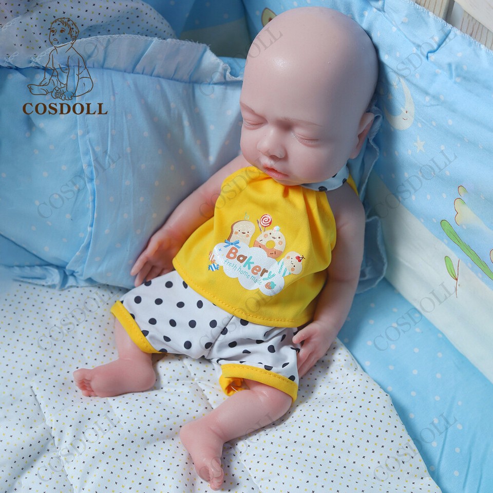 COSDOLL 14.9" Full Body Silicone Boy Doll with Drink-Wet System Reborn ...