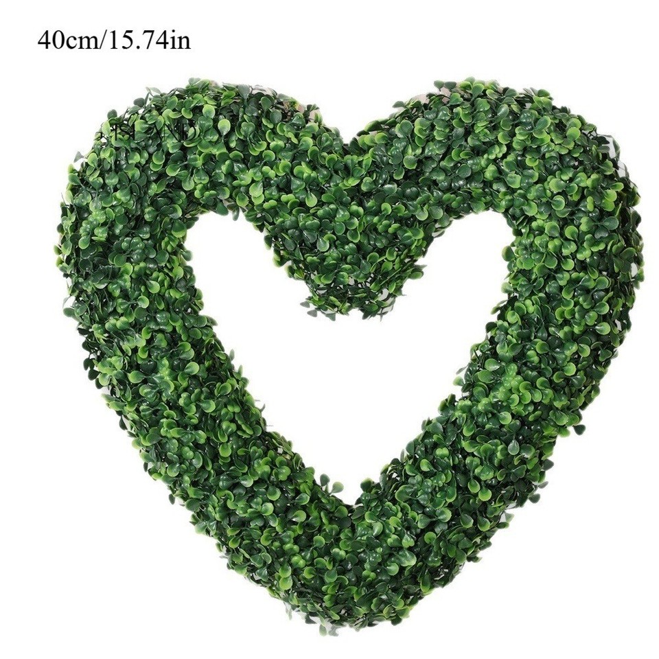 Heart Shaped Spring Wreath Handmade Floral Garland for Wedding ...