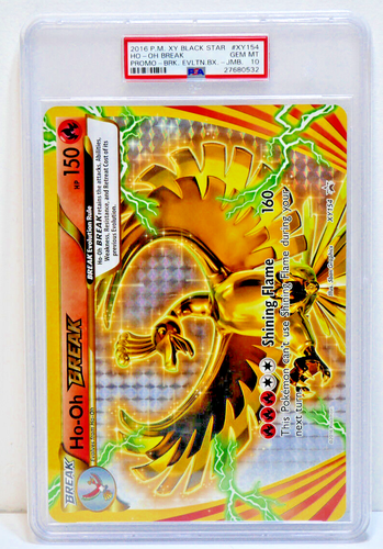 PSA 10 JUMBO OVERSIZE HO-OH BREAK #XY154 POKEMON 2016 BLACK STAR PROMO ...