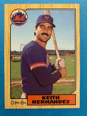 1987 O-Pee-Chee #350 Keith Hernandez New York Mets Baseball Card | eBay