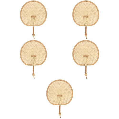 Wheat-straw Portable Handmade Natural Chinese Style Summer Handheld Fan ...