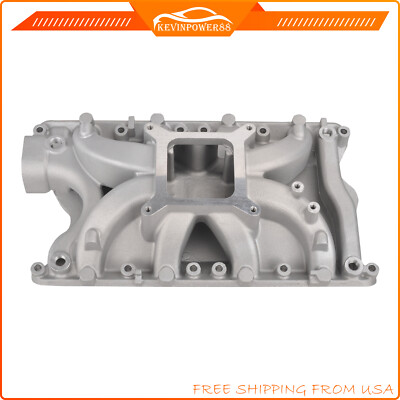 Air Gap Single Plane Intake Manifold Aluminum For Small Block Ford SBF ...