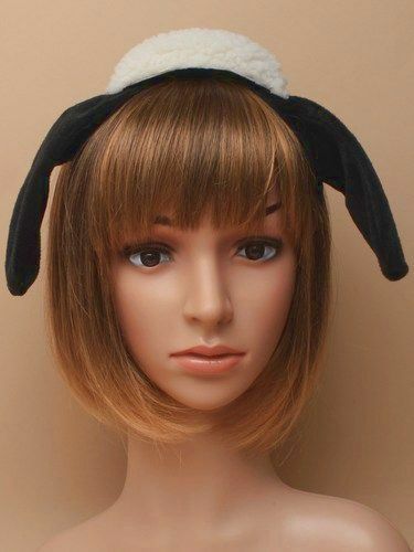 Wooly Sheep Lamb Headband Fancy Dress long black ears | eBay