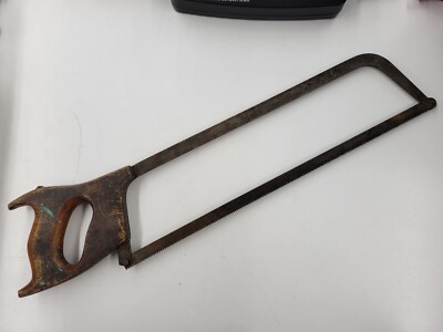 Antique Wooden Handle Hacksaw. 18" Saw Blade. Unbranded | eBay