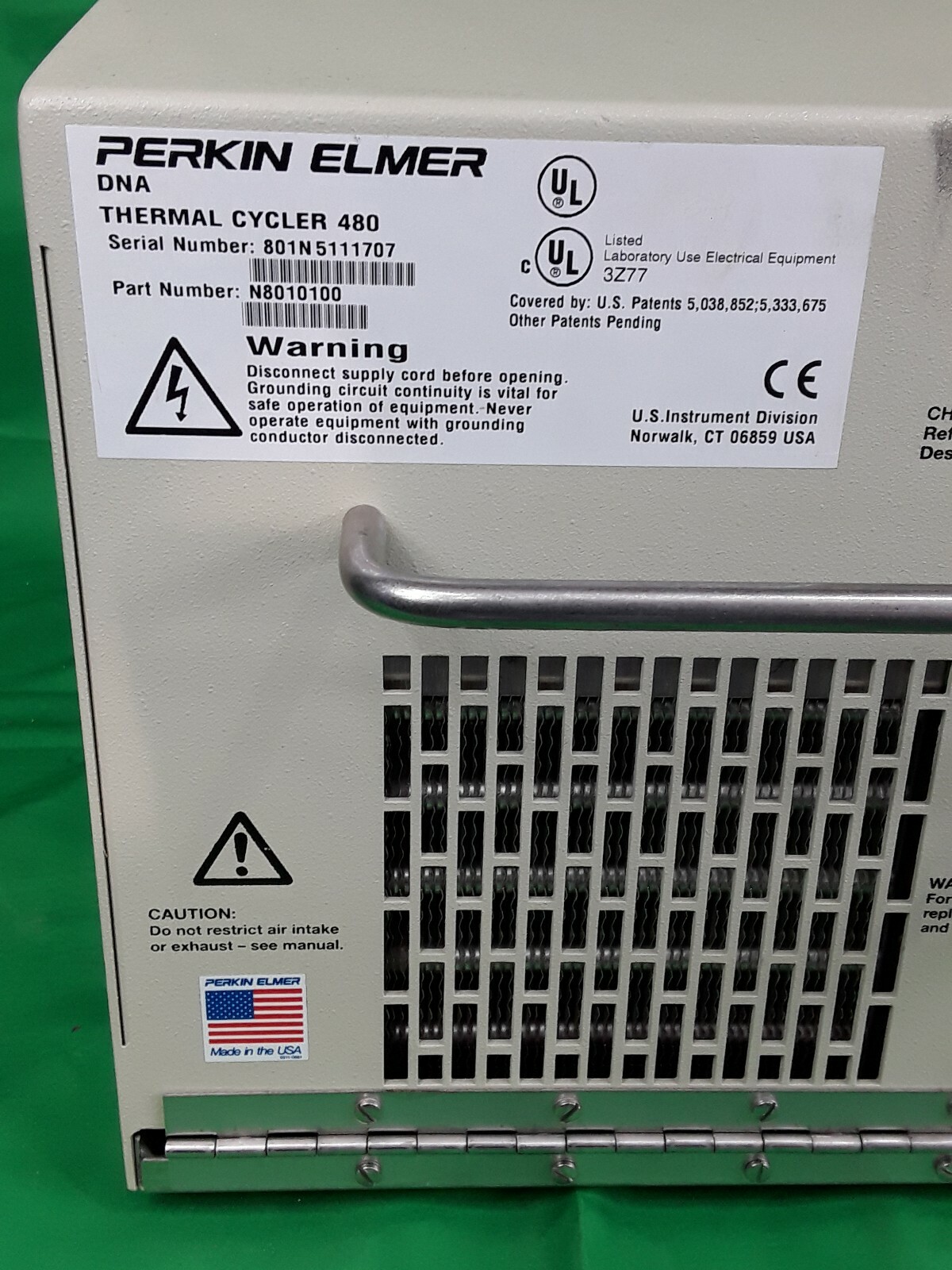 PE Perkin Elmer Cetus Laboratory DNA Thermal Cycler 480 B3b | eBay