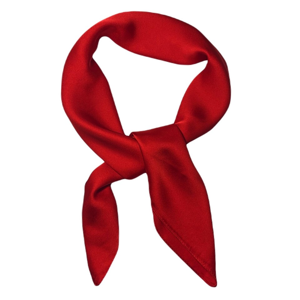 Square Satin silk Scarves Plain Neck Scarf 50s Retro Women Scarf ...