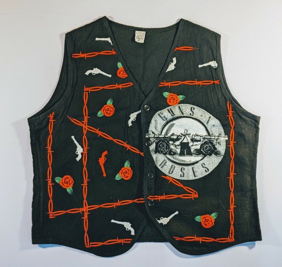 Guns n roses Unisex Vintage Rock Style Vest Size L - Gem