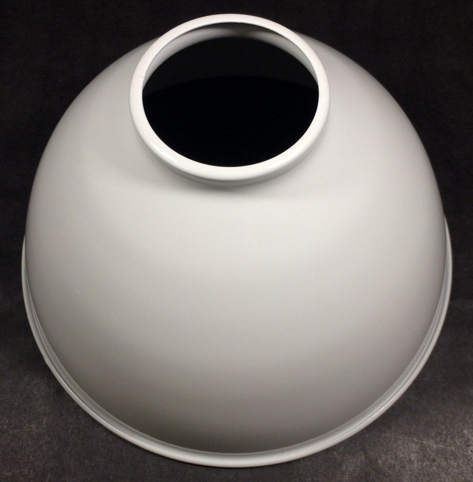 NEW 7 1/16" Metal Dome Lamp Light Shade Pendant White Porcelain ...