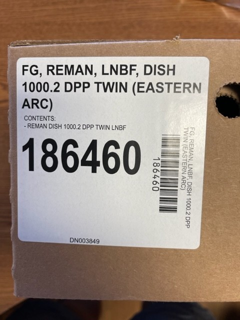 Dish Network LNB 1000.2 DPP Twin Eastern LNBF Pro Plus EA Arc 72 61.5 ...
