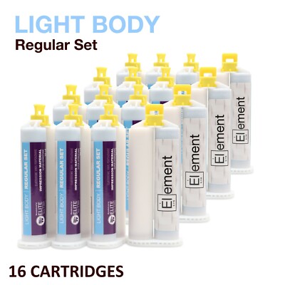 Element LIGHT BODY VPS PVS Impression Material REGULAR Set 16 X 50ML ...