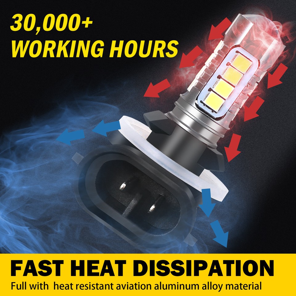 High Power 270W Super White Headlight LED Light Bulbs for Polaris ...