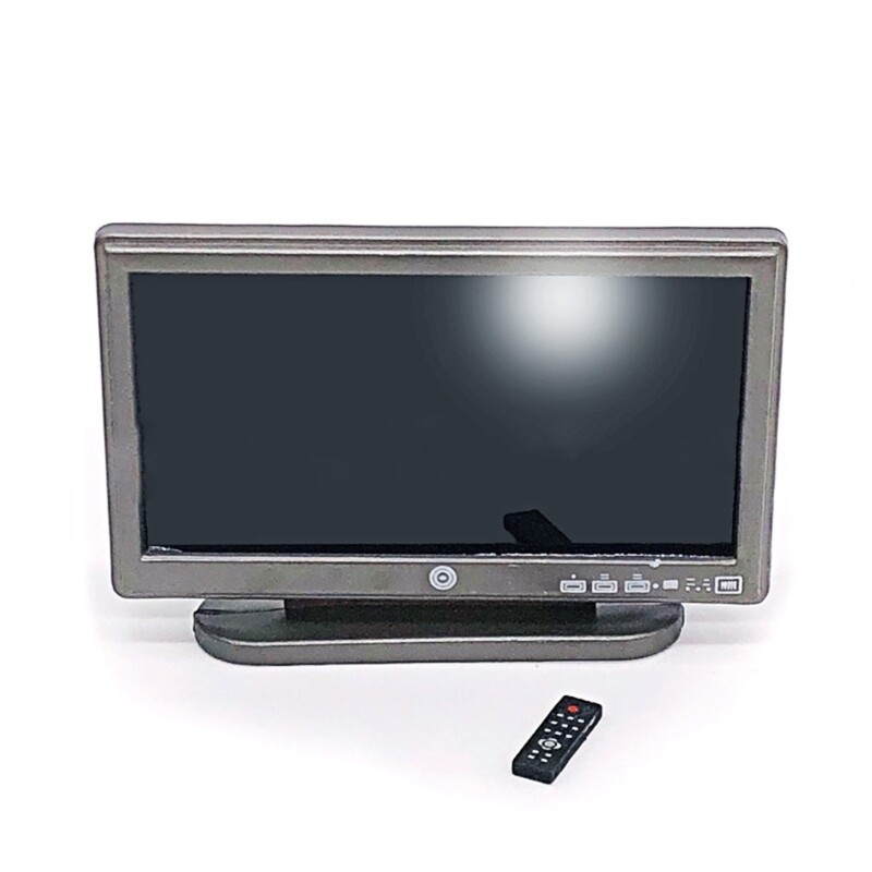 1/12 Miniature TV Set for Dollhouse Mini Furniture Living Room Layout ...