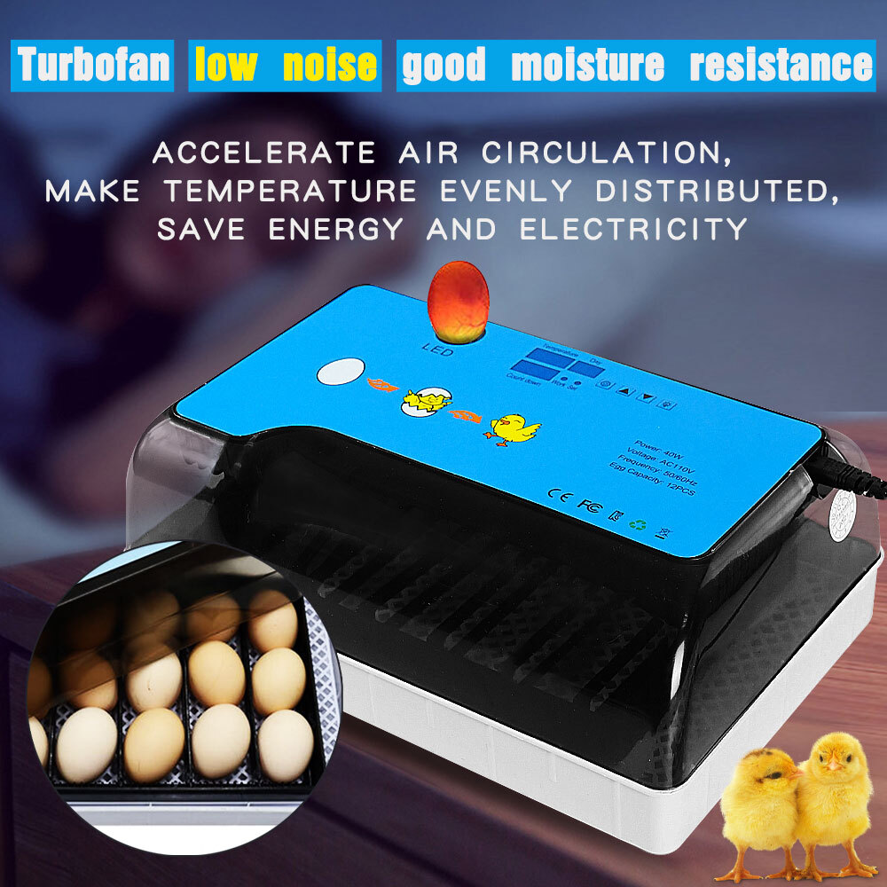 Egg Incubator Automatic Chicken Quail Chick Hatcher Incubators for ...