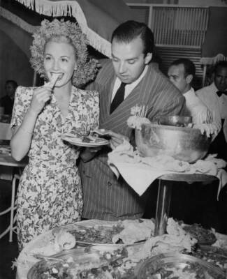 American Actress Janet Blair And Comedian Arthur Blake At A Party By ...