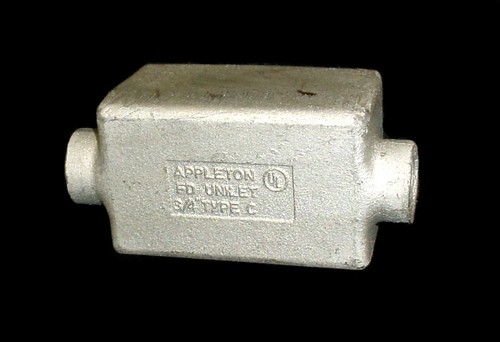 NEW - Appleton O-Z/Gedney FD Unilet, 3/4", Type C, Malleable Iron Cast ...