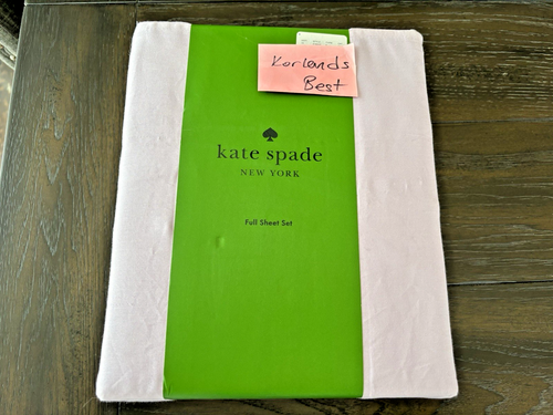 New Kate Spade Full Sheet Set 100 % Cotton Sateen Lavender | eBay