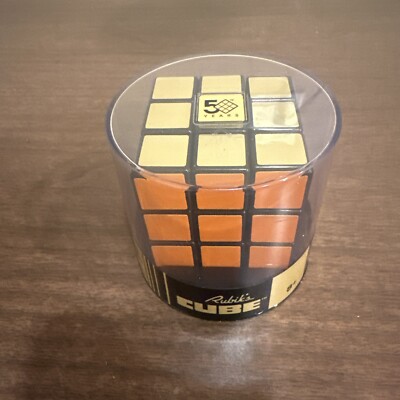 ORIGINAL 50th Anniversary Retro Cube Rubik’s 50 Years Gold Top New ...